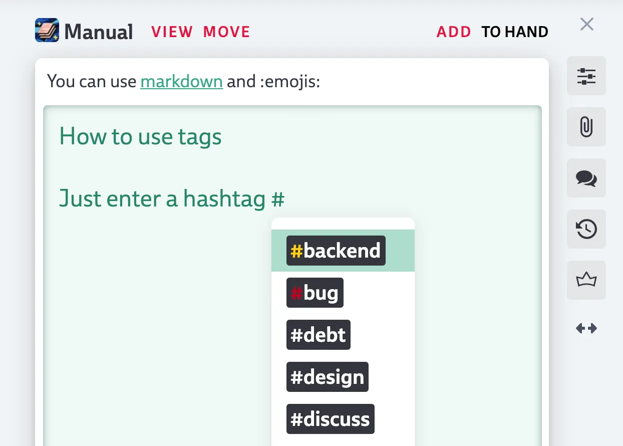 Text Editor | Codecks Manual